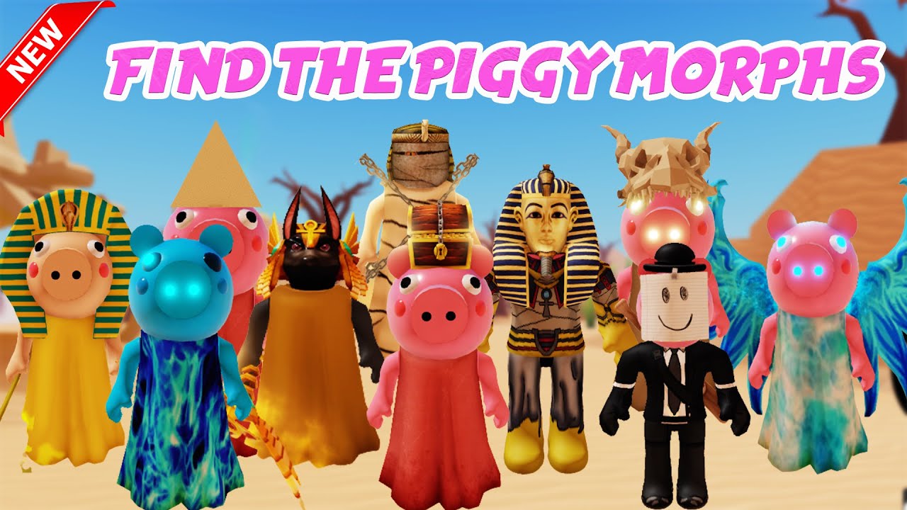 UPDATE - Find The Piggy Morphs - *ALL 25 PIGGY UNLOCKED* - YouTube