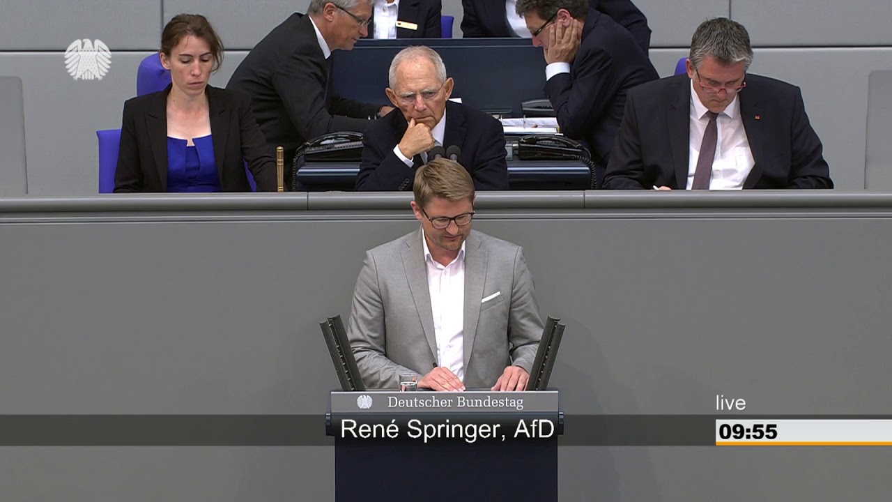 Hatespeech im Bundestag - AfD Abgeordneter René Springer als Nazi ...