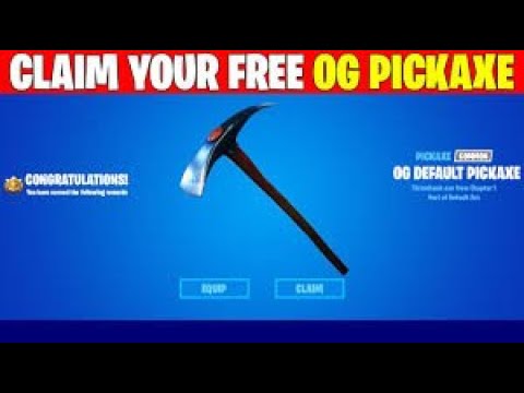 How to get the OG Default Pickaxe in Fortnite Battle Royale/ Gameplay ...
