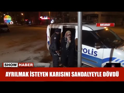 Ayrılmak isteyen karısını sandalyeyle dövdü