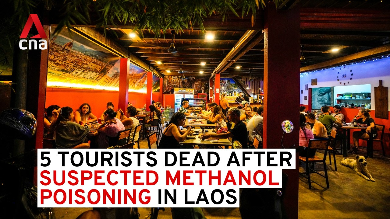 Laos methanol poisoning: 5 tourists dead from tainted alcohol - YouTube