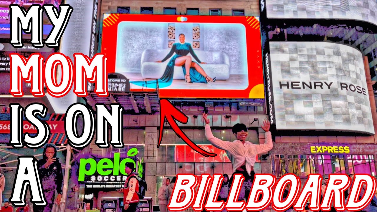 My Mom is on a Billboard in Times Square! | My First Time in New York ...