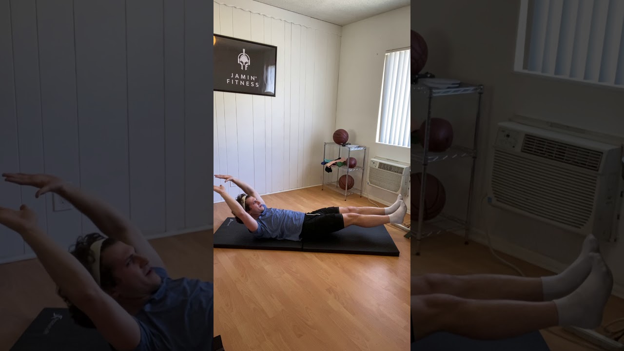 Supine Superman Static Hold - YouTube
