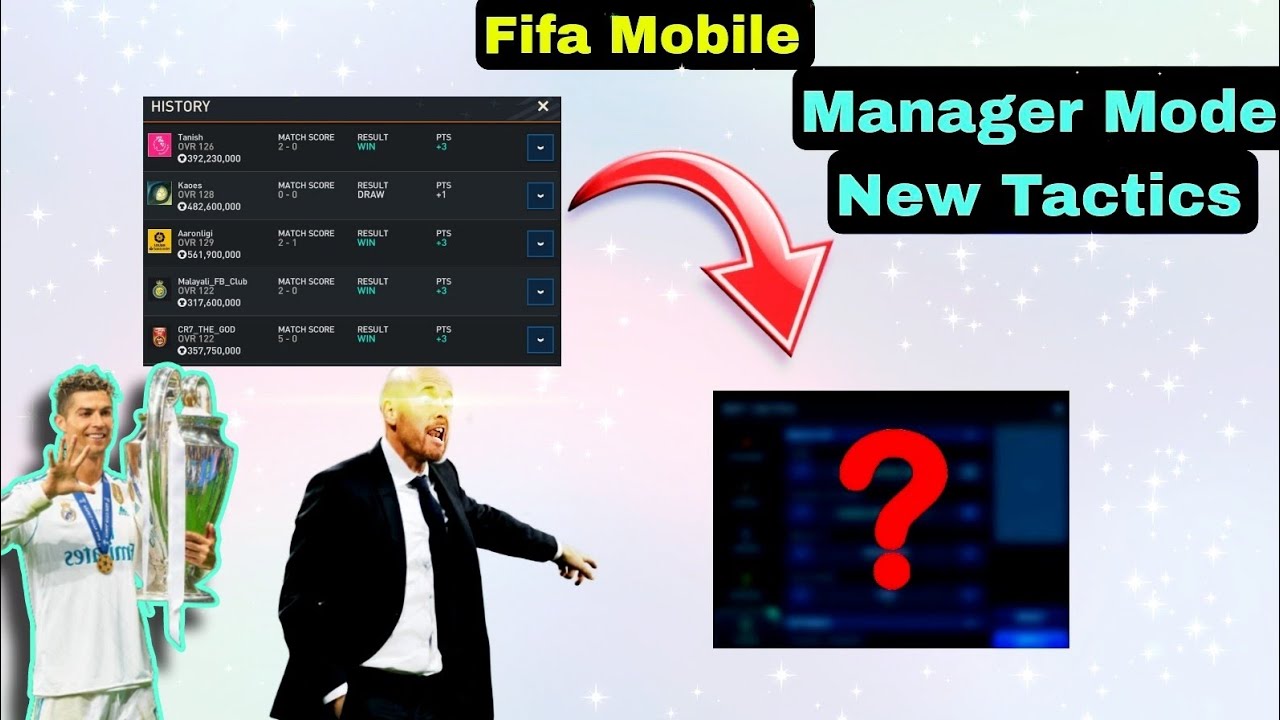 Fifa Mobile Manager Mode New Tactics | Fifa Mobile | fifa mobile best ...