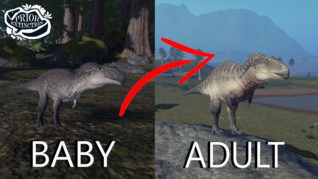 Growing ACROCANTHOSAURUS From Baby to Adult! | Prior Extinction (50 ...