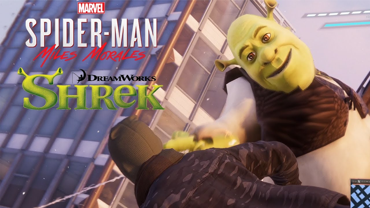 Marvels Spider-Man Miles Morales PC Shrek MOD - YouTube