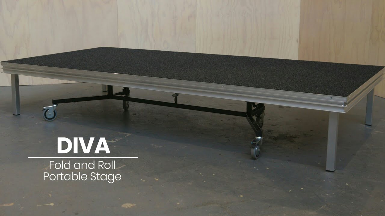 How to assemble DIVA Fold & Roll Portable Stage by Select Staging ...