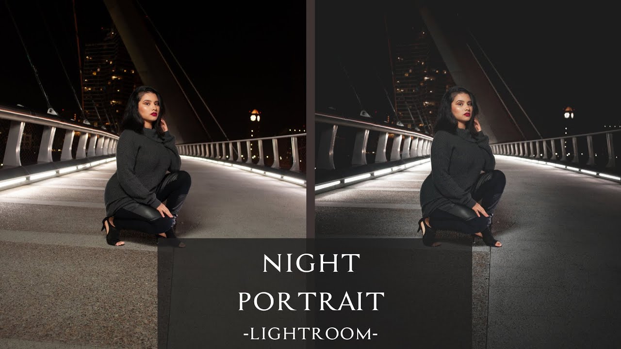 How to Edit Night Portrait Photography in Lightroom - YouTube