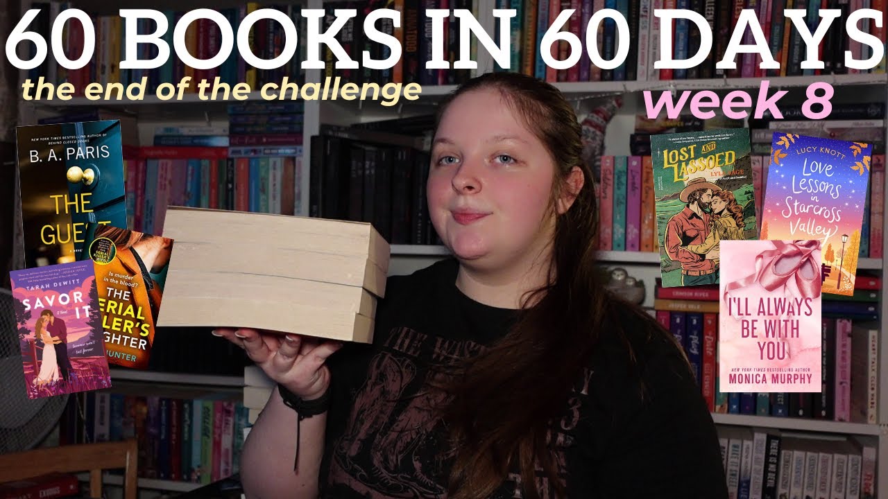 Reading 60 books in 60 days to tackle my physical TBR 💌☕️📖| spoiler ...