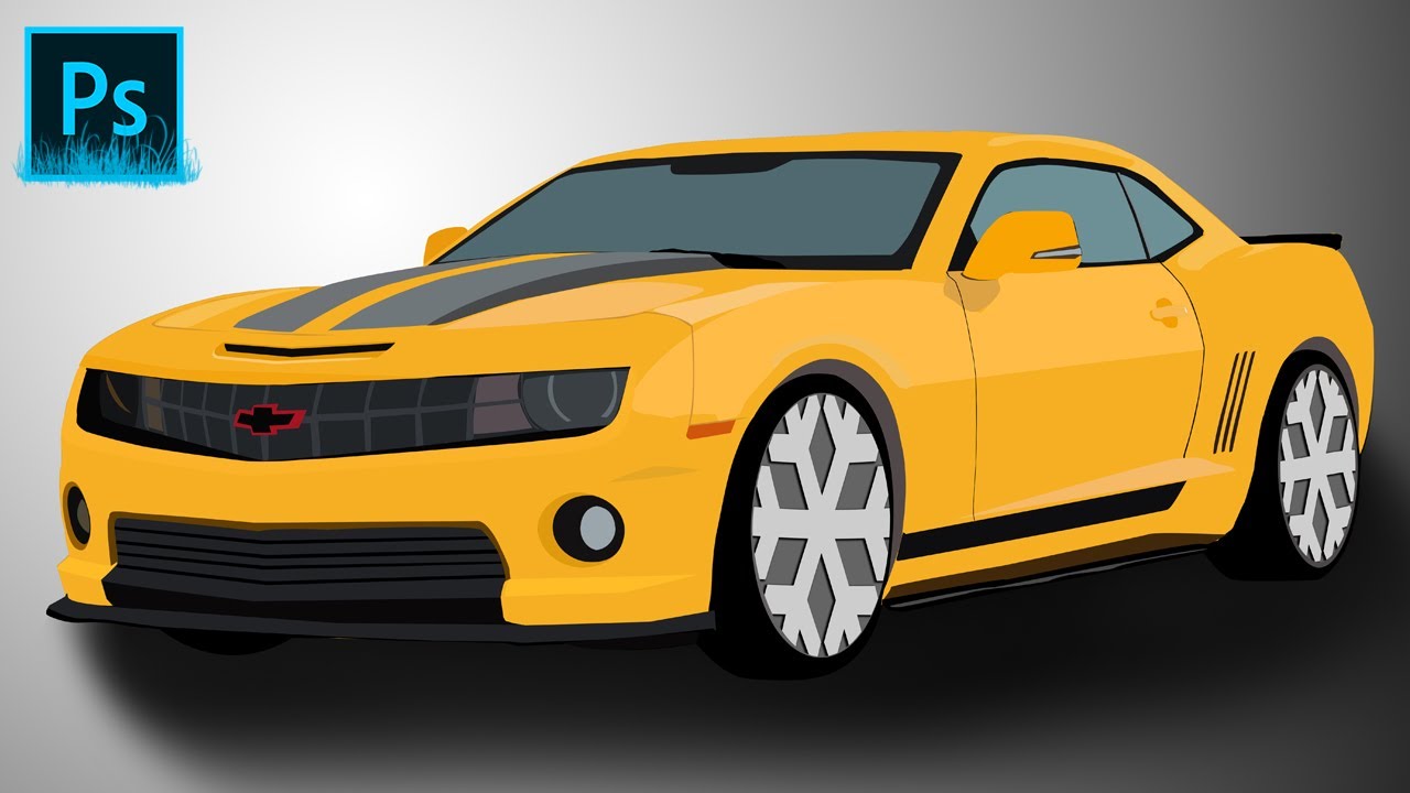 Tracing a car using pen tool in Photoshop | photoshop tutorial | Pixel ...