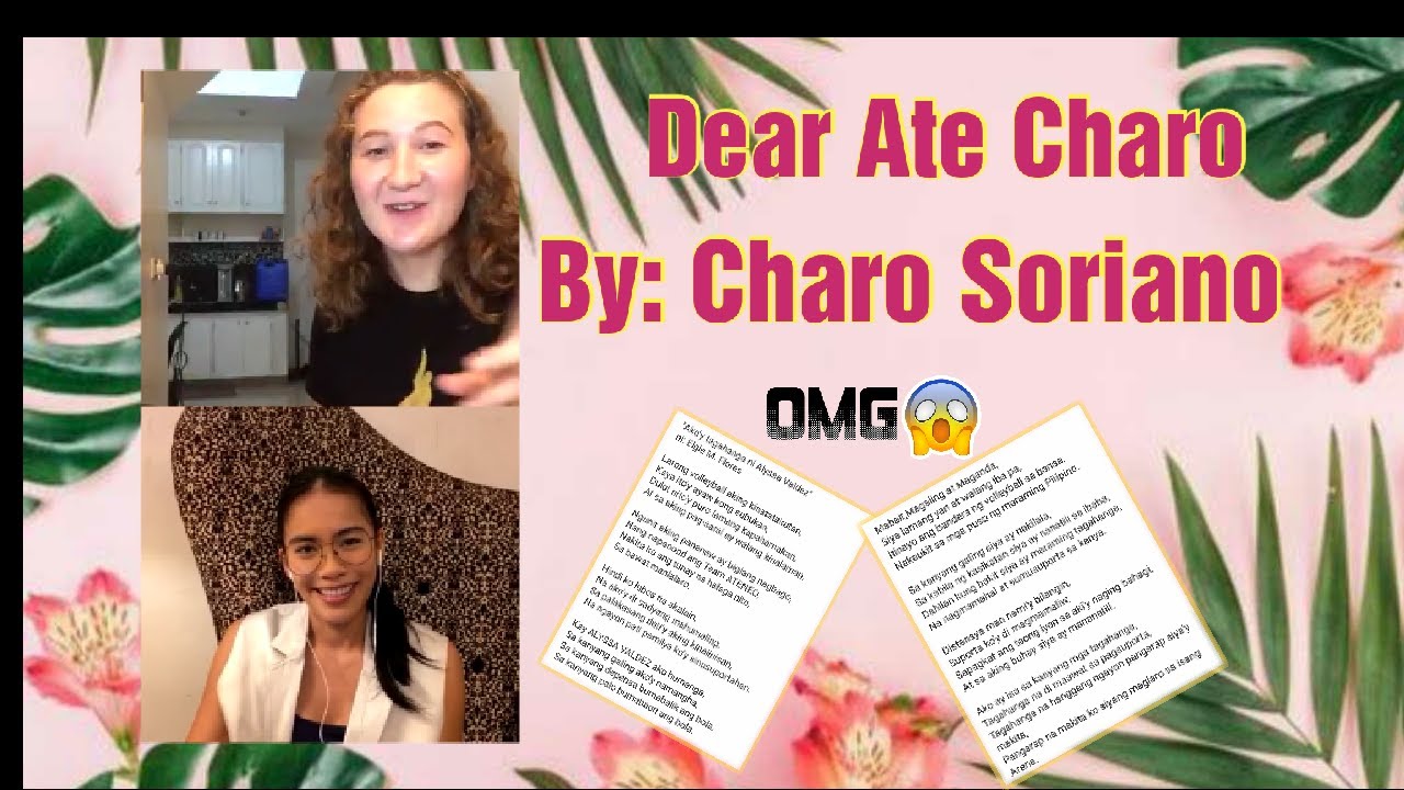 TULA PARA KAY ALYSSA VALDEZ (Dear Ate Charo) | ELGIE FLORES - YouTube