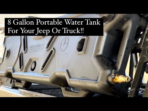 8 Gallon Portable Water Tank For Your Jeep or Truck By Midnight Forest ...