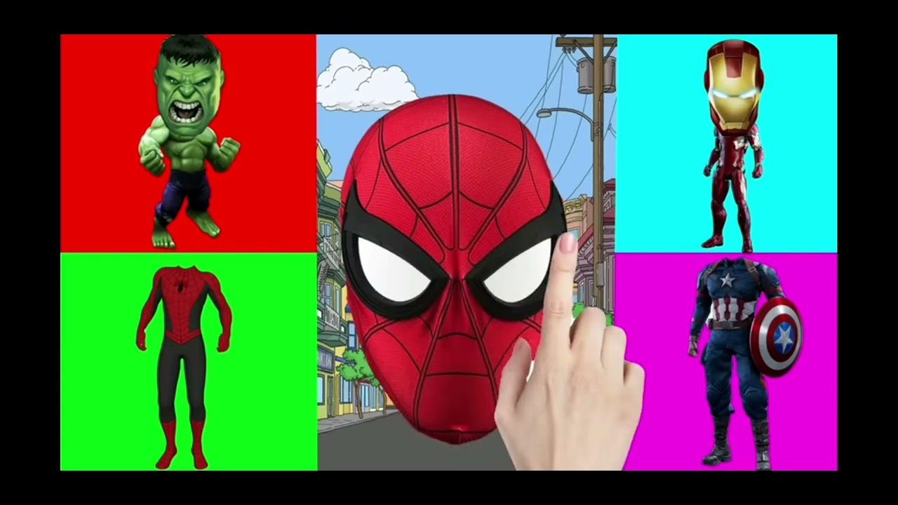 Happines Marvel heroes, dance battle for kindness #carton - YouTube