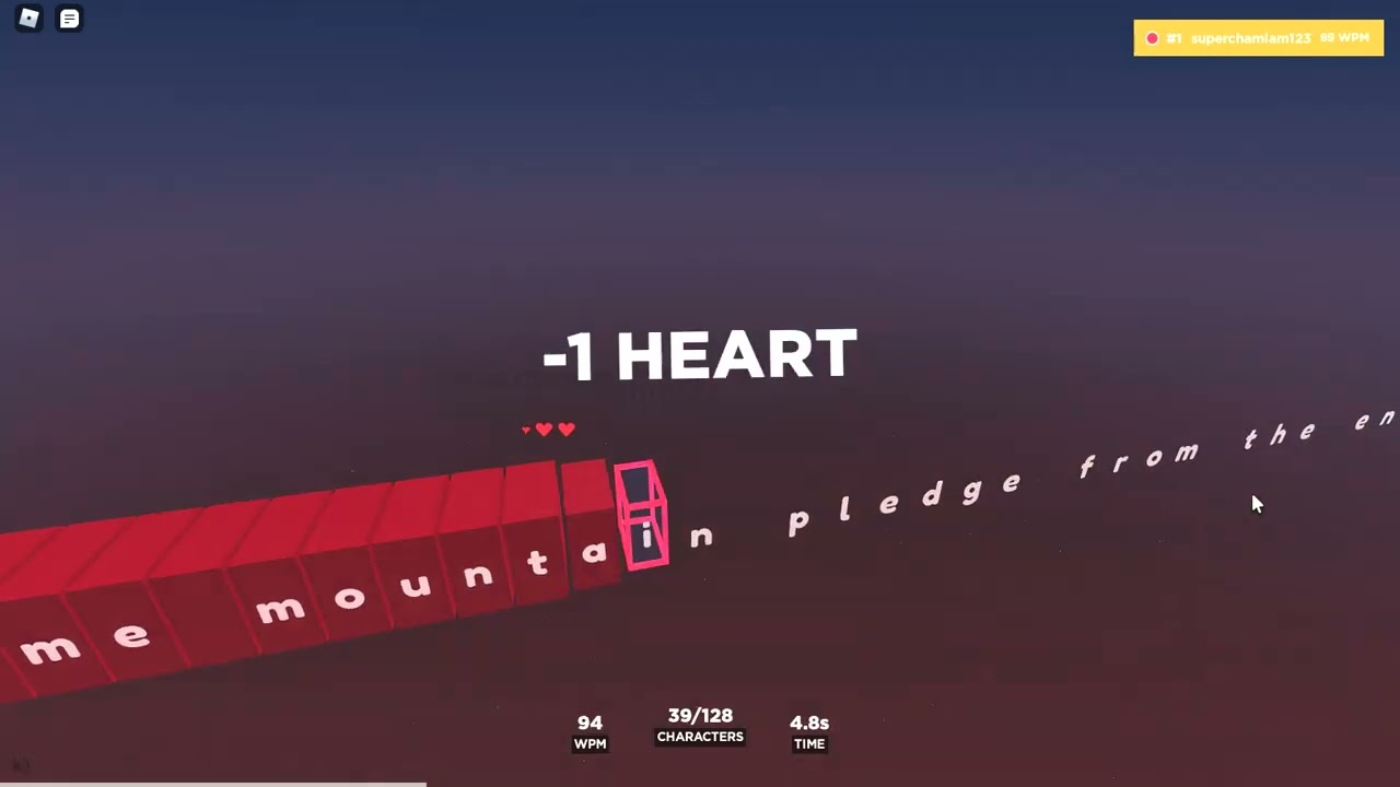 Roblox: Type Race [Survival Mode: 78 wpm] - YouTube