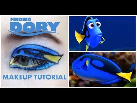 FINDING NEMO DORY (BLUE TANG) MAKEUP TUTORIAL - YouTube