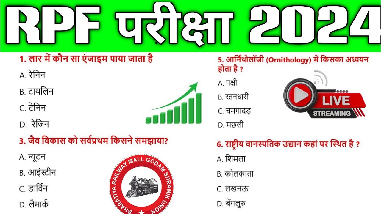 RPF CONSTABLE GK GS CLASS | RPF GK GS QUESTION ANSWER | RPF GK GS ...