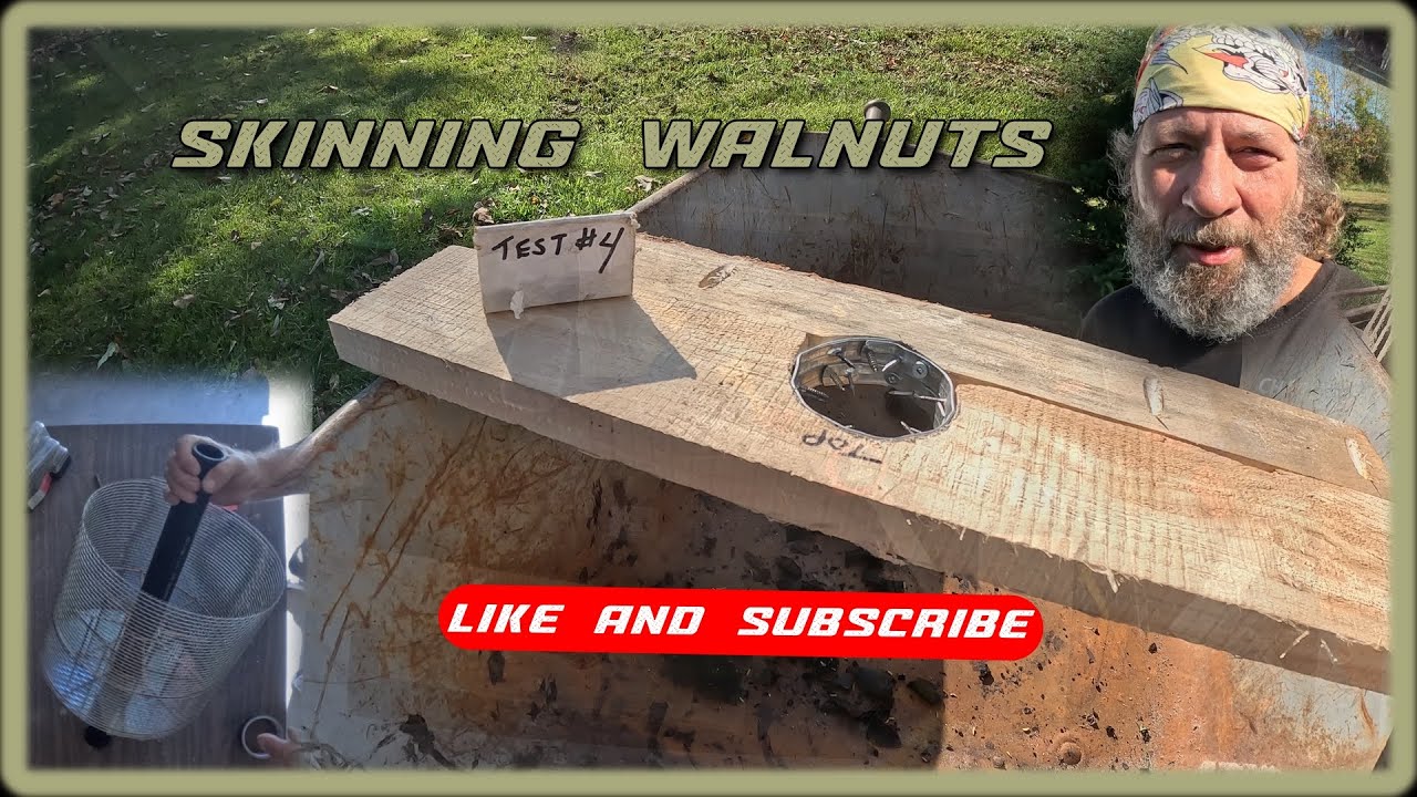 Skinning Walnuts - YouTube