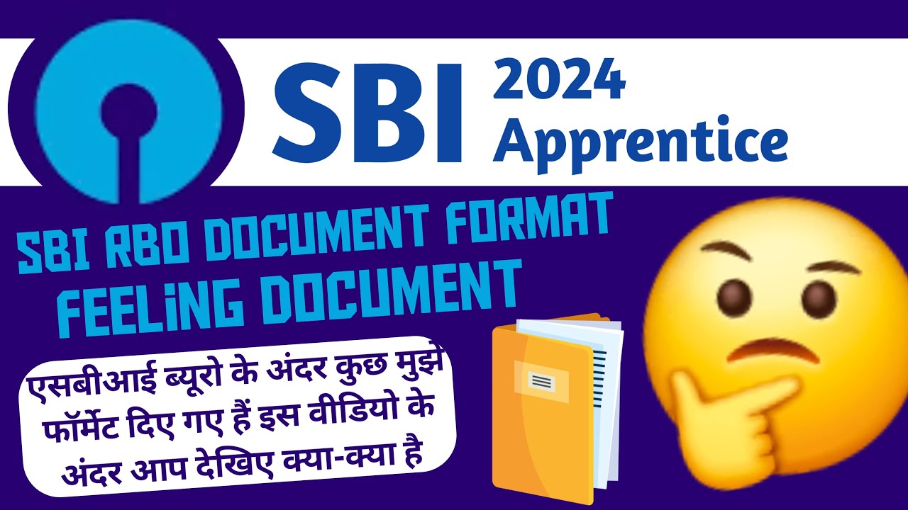 SBI APPRENTICE documents for men SBI apprentice character certificate ...