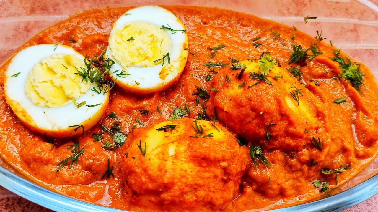 Quick and Easy Anda Butter Masala Recipe | Restaurant Style | Food ...