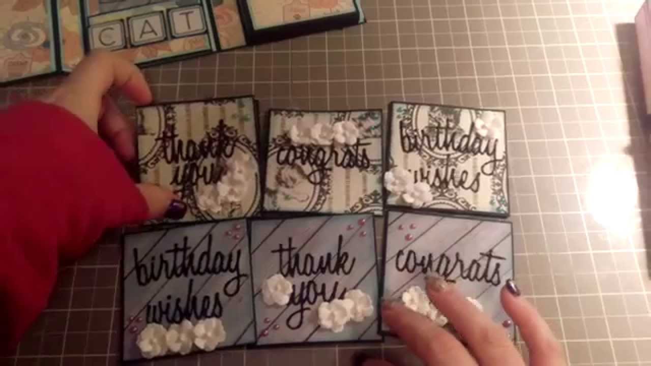 3X3 card folios - YouTube