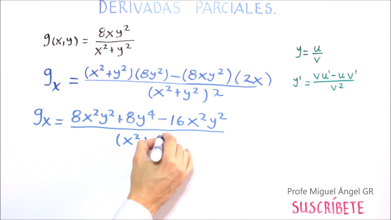 CD.34 Derivadas parciales. Parte 2. Ejemplo de división. - YouTube