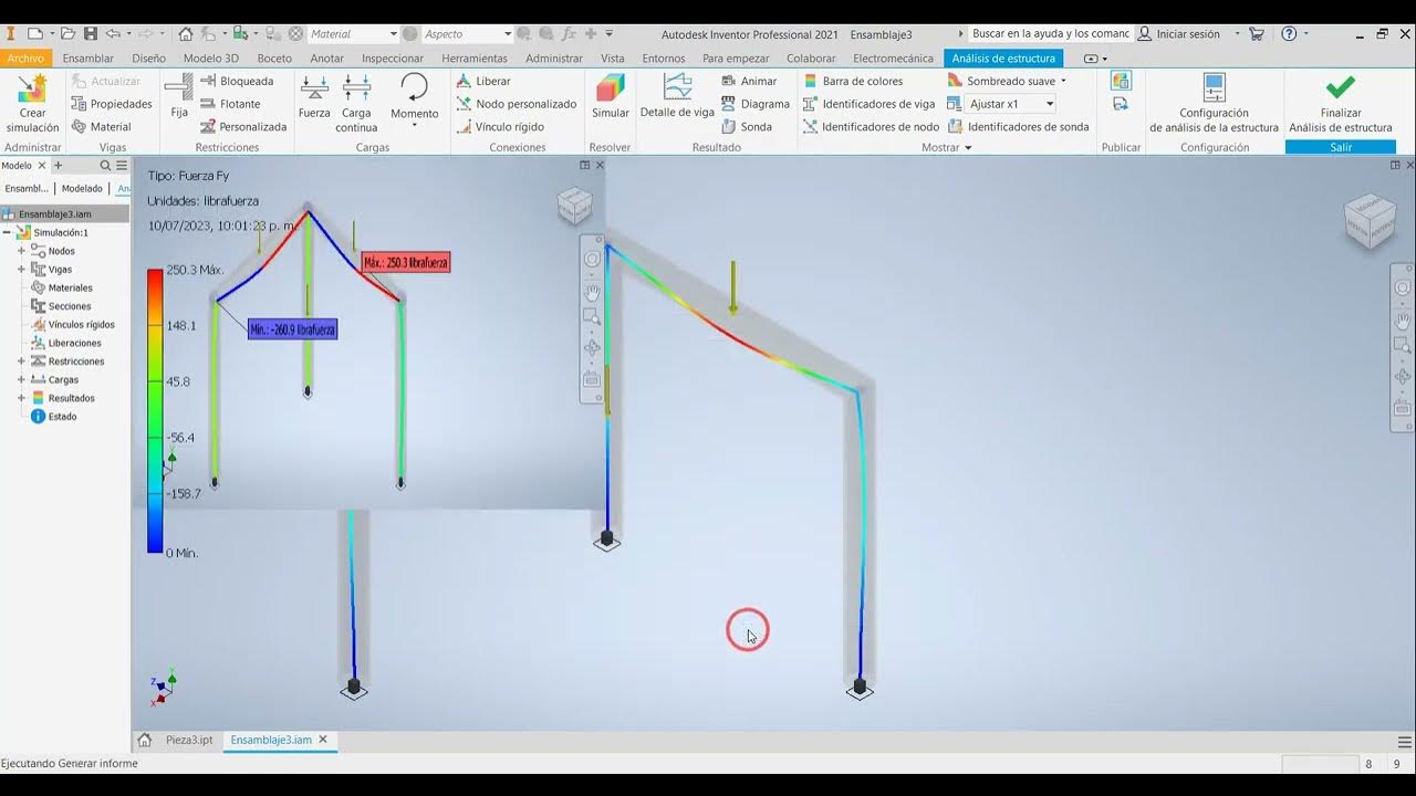 ANALISIS DE ESTRUCTURAS INVENTOR - YouTube