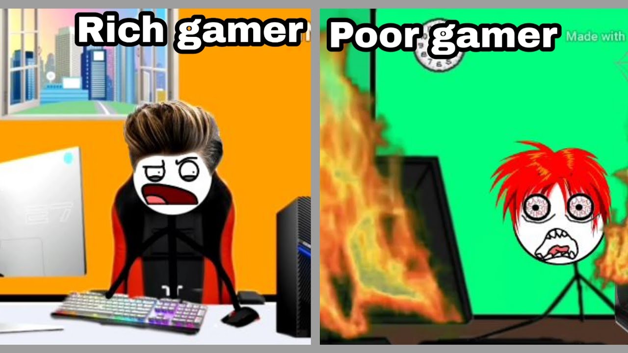 When a poor gamer has a rich friend - YouTube