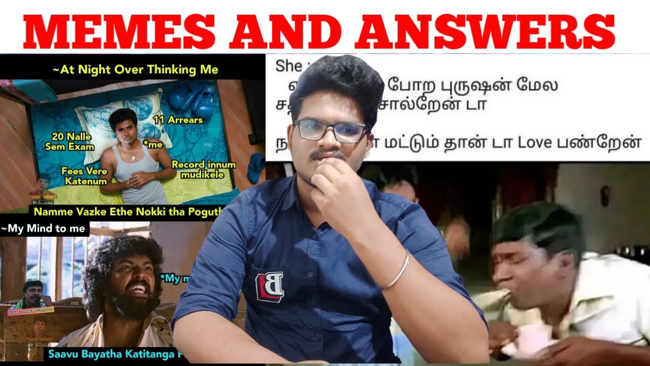 MEMES AND ANSWERS | FUNNY MEMES | TAMIL | MYSTERY TAKE OUT | ARJUN ...
