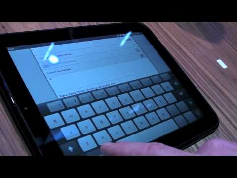 HP TouchPad Keyboard Hands-On - YouTube