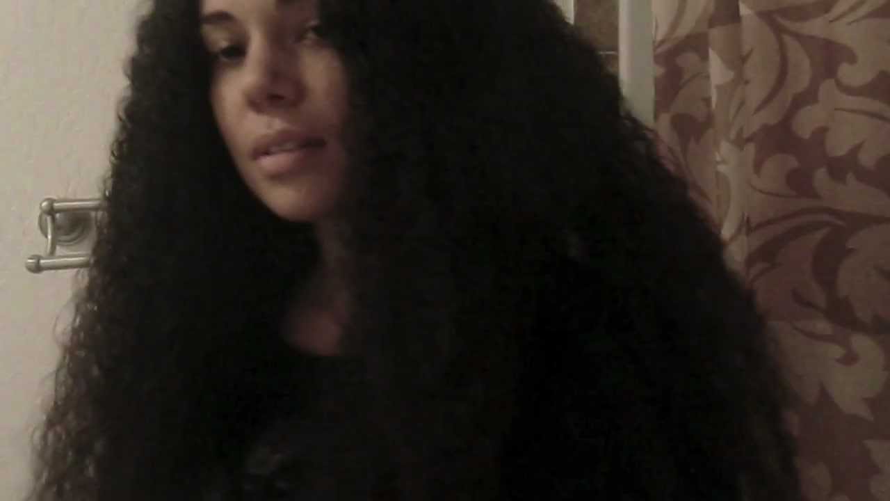 Long Curly Hair All Combed Out Youtube