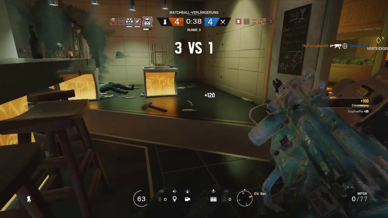 Rainbow Six Siege Tower Bar Defend - YouTube