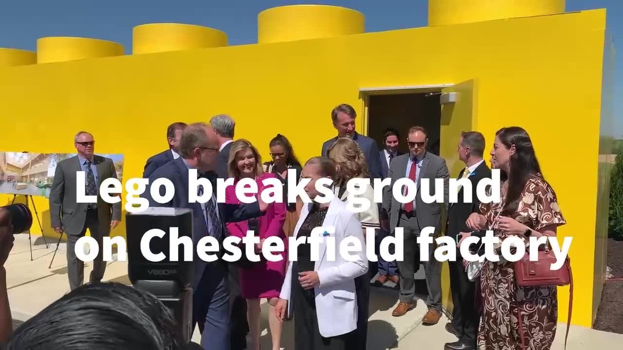 Lego breaks ground on Chesterfield factory - YouTube