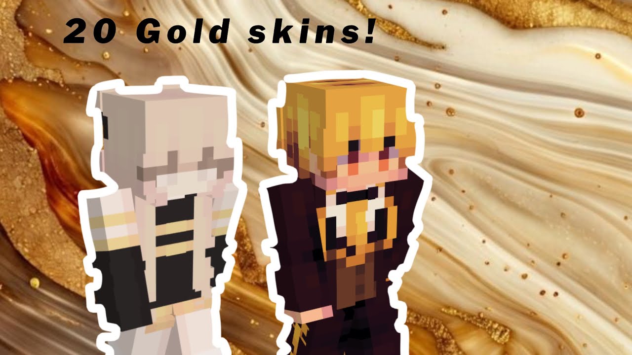 20 Gold Minecraft Skins! ⚜️ - YouTube