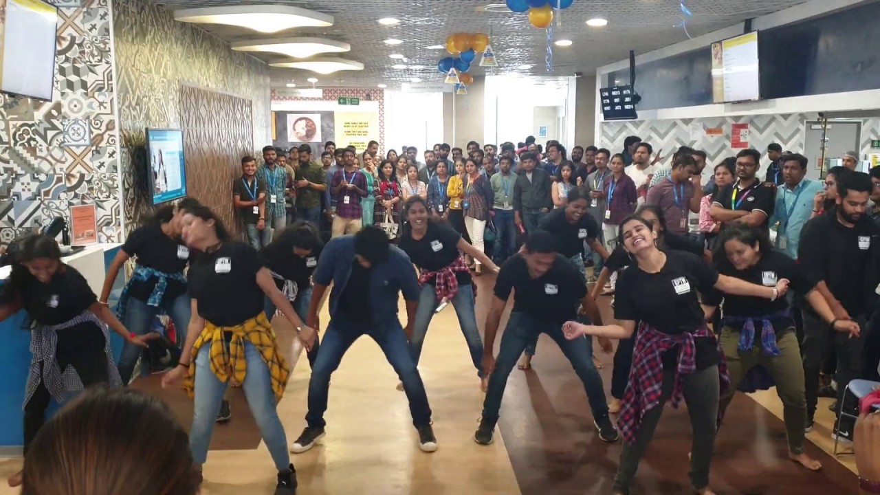 Flash mob performance in INTEL - YouTube