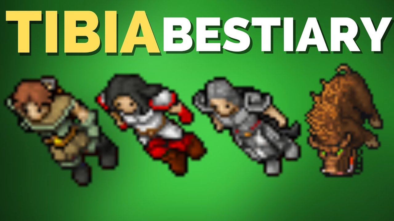 TIBIA BESTIARY Bandit, Boar, Rabbit, Smugler, Wild Warrior - Outlaw ...