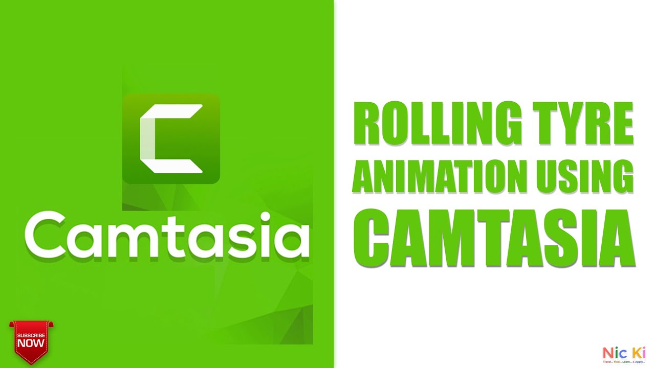 How to Make Rolling Tyre Animation Using Camtasia - YouTube