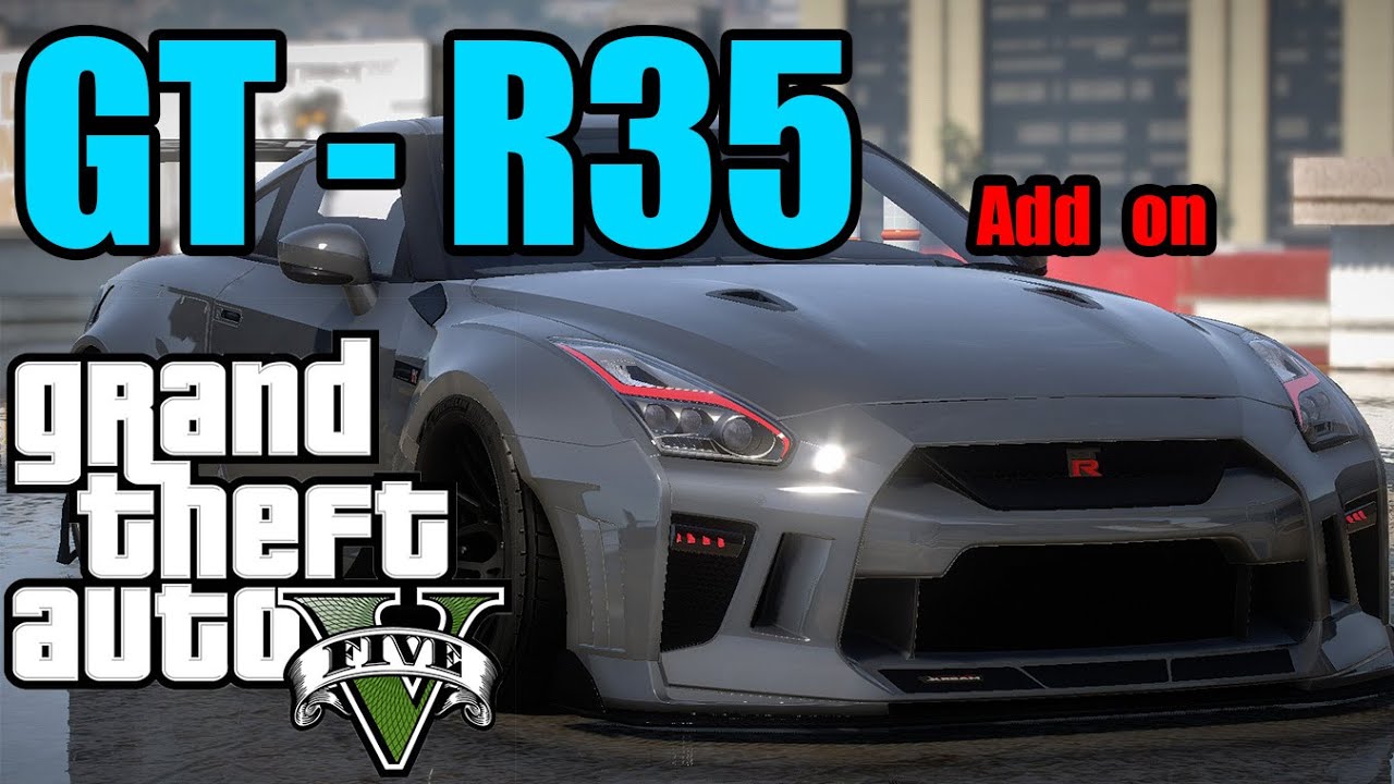 วิธีลง [MOD GTA V] Nissan GTR R35 แบบ Add on - YouTube