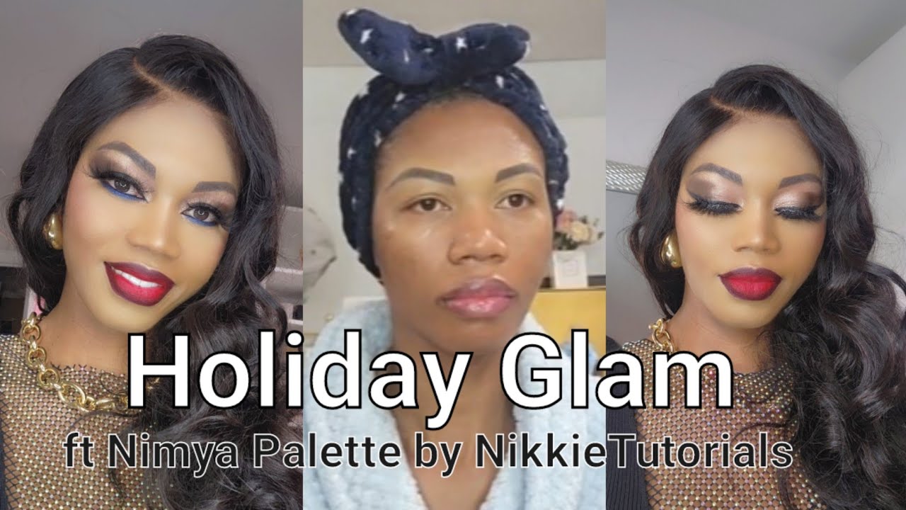 Holiday Makeup Transformation ft @nikkietutorials Palette: Holiday Glam - YouTube