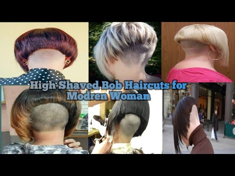 High Shaved Bob Haircuts|High Nape Bob Haircuts for Modren Woman| New ...