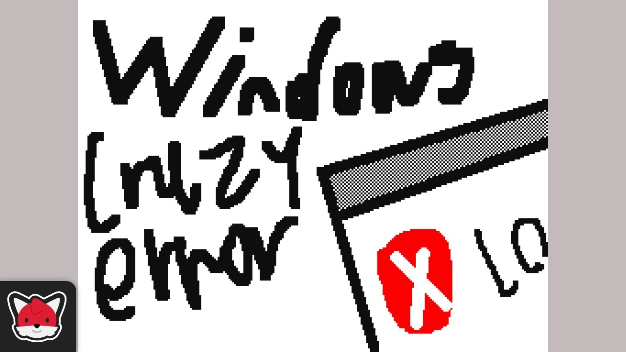 Windows xp crazy error in flipnote - YouTube