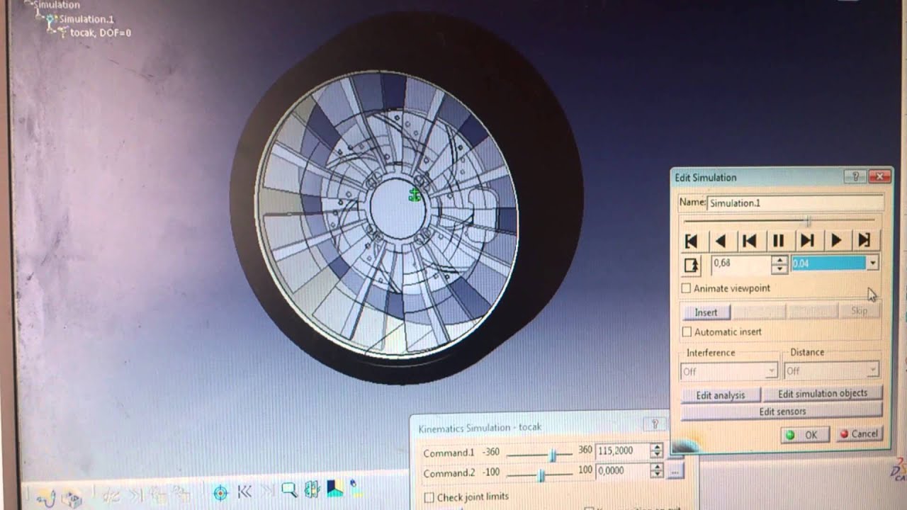 Catia V5 wheel rotation - YouTube