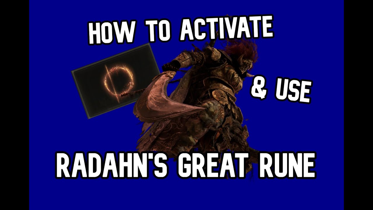 Where To Activate Radahn's Great Rune - Elden Ring Guide - YouTube