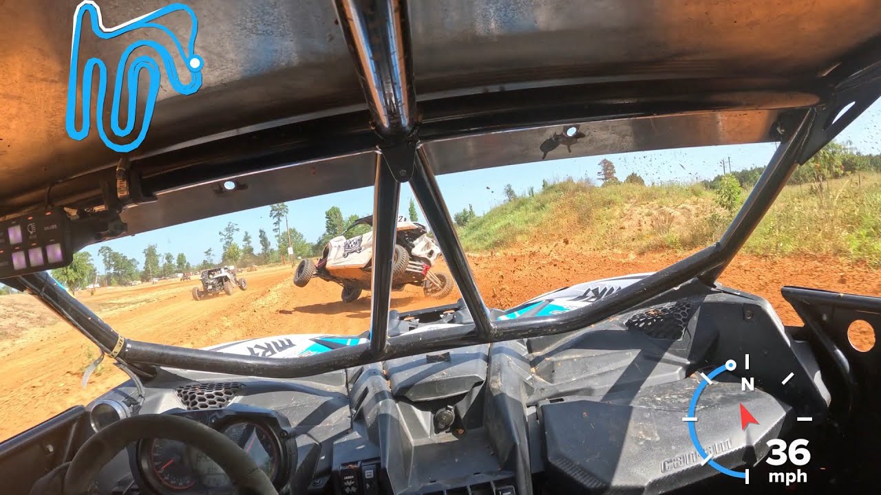 Intense 3 wide UTV short course racing (With a flip!) - YouTube