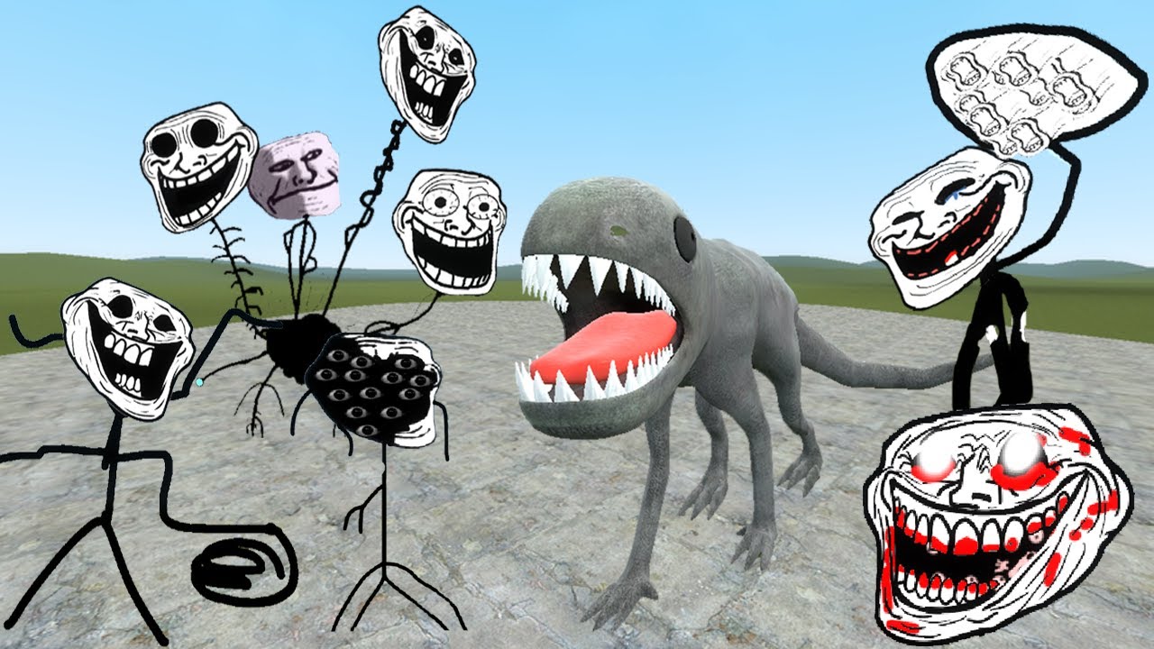 Super Trollge vs Behemoth - Garry's Mod Sandbox!!! - YouTube
