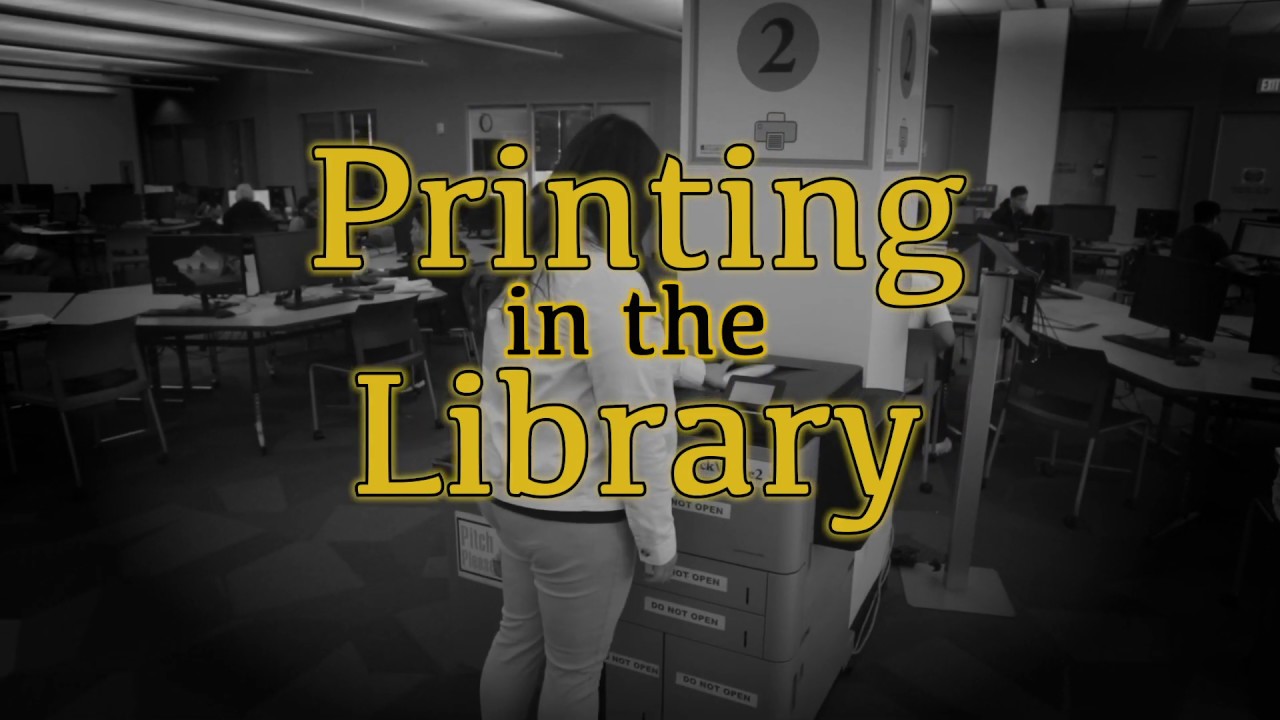 How to use printers in Pollak Library - YouTube