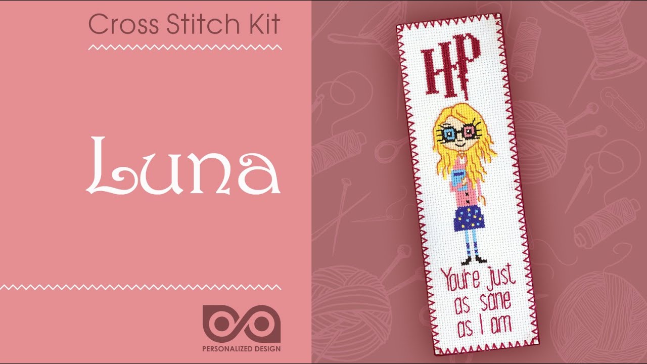 Luna Lovegood Quote Cross Stitch Bookmark Kit #countedcrossstitch # ...