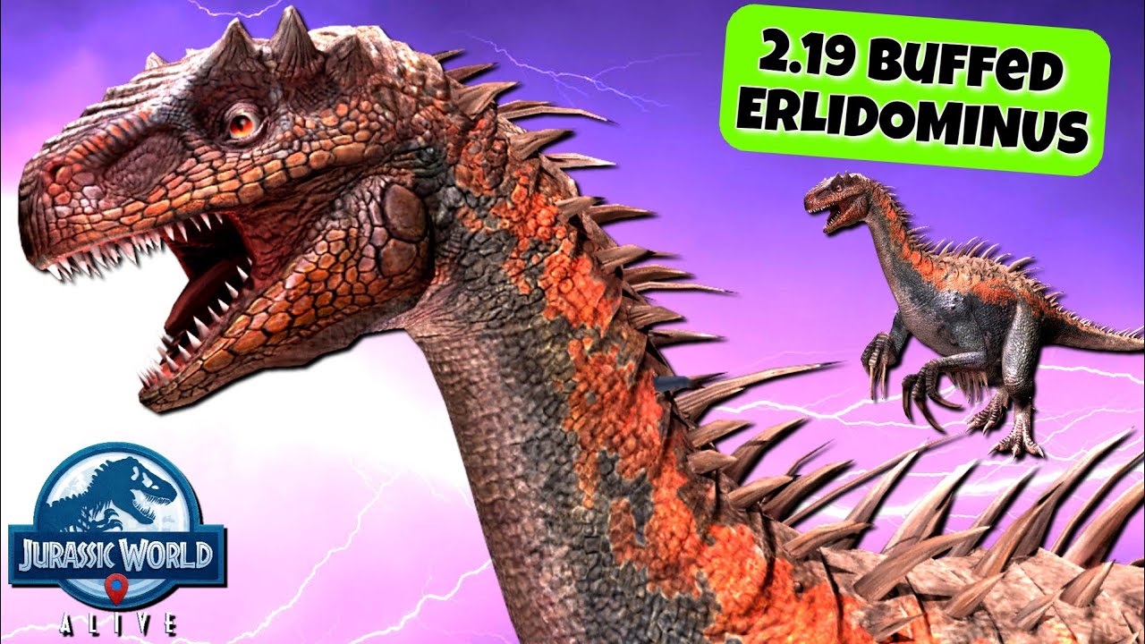 ERLIDOMINUS BUFF! (All New Jurassic World Alive PVP 2.19) - YouTube