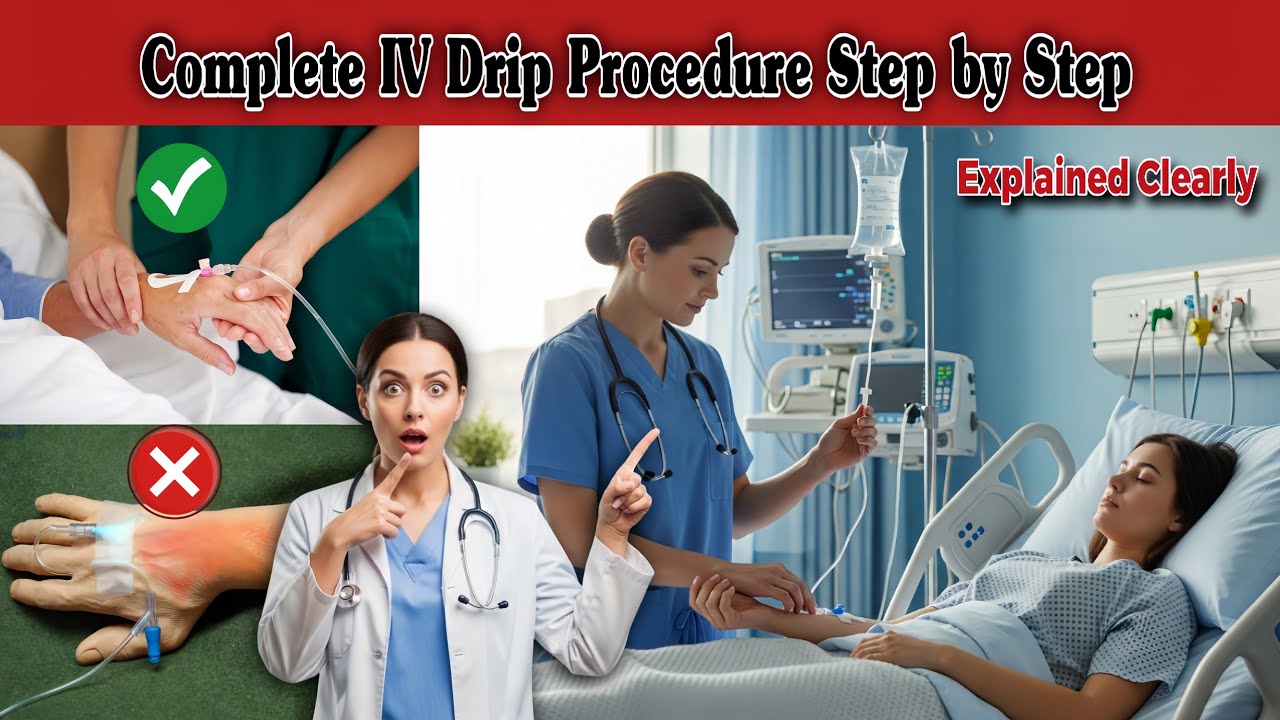 IV Drip Procedure Step by Step | IV Infusion Procedure - YouTube