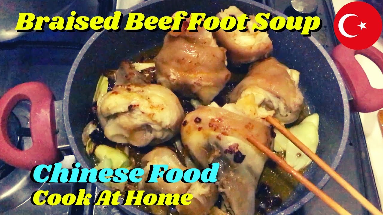 How to cook Typical Chinese style Braised Beef Foot Soup, How to make ...