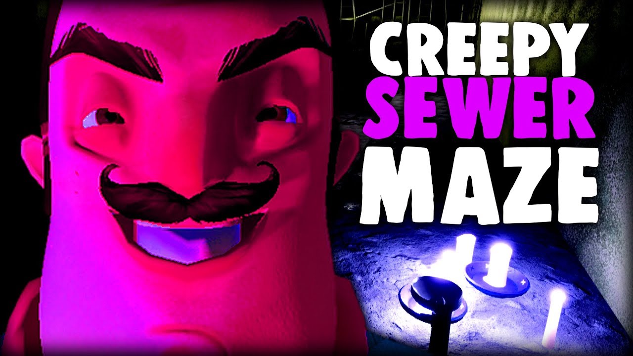 SEWER MAZE! | Hello Neighbor CUSTOM MAP | Lets Play/Gameplay ModKit ...